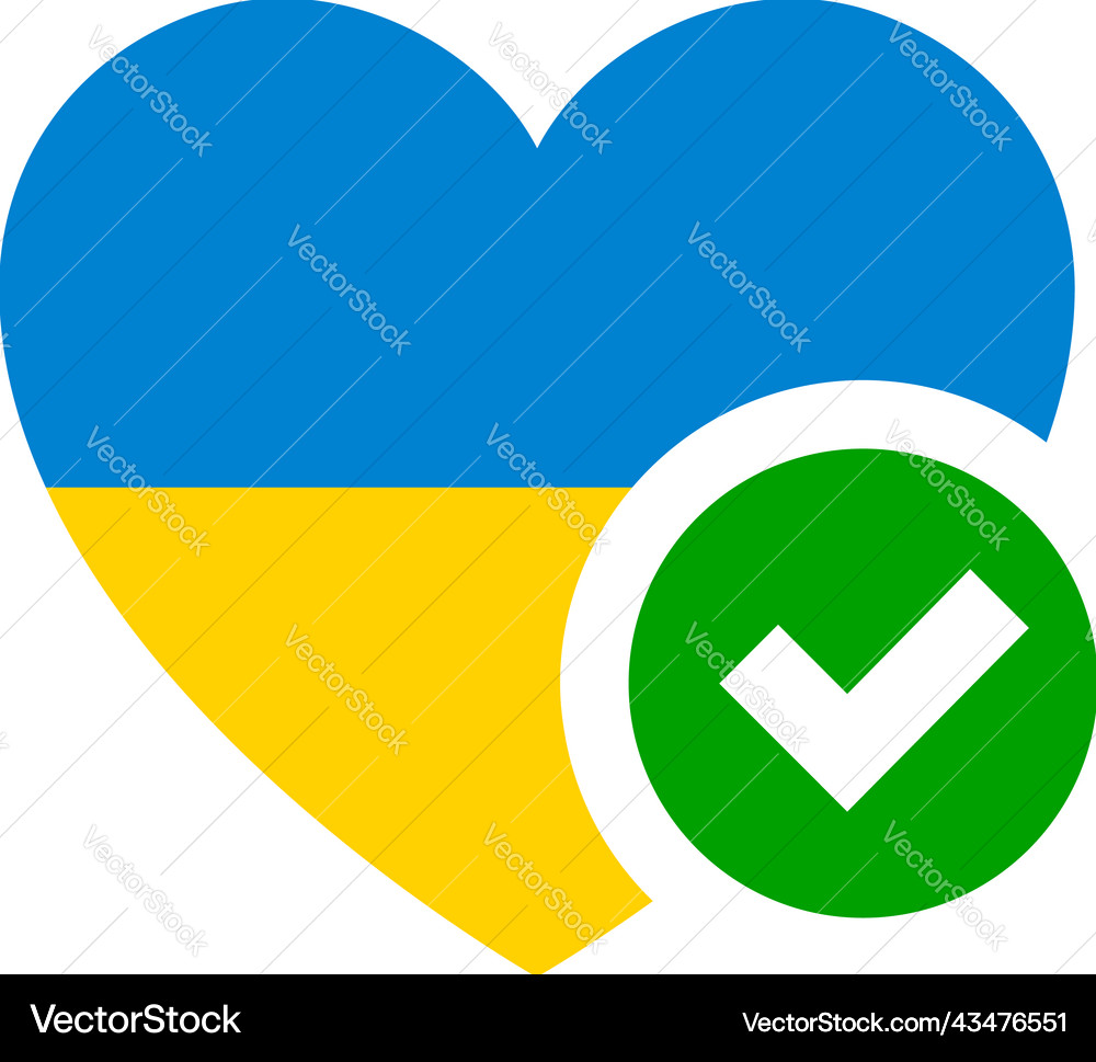 Flag of ukraine Royalty Free Vector Image - VectorStock