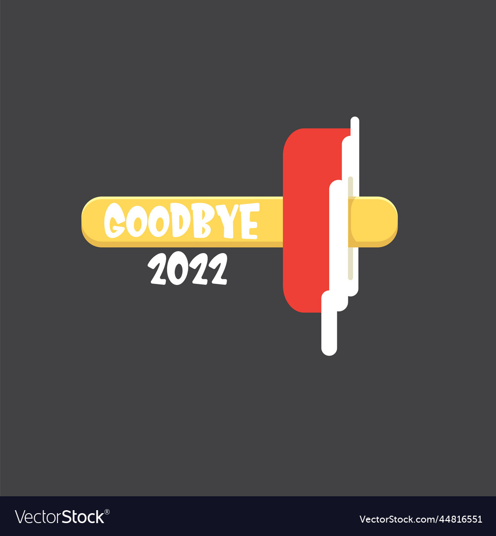 Goodbye 2022 hello 2023 year concept Royalty Free Vector
