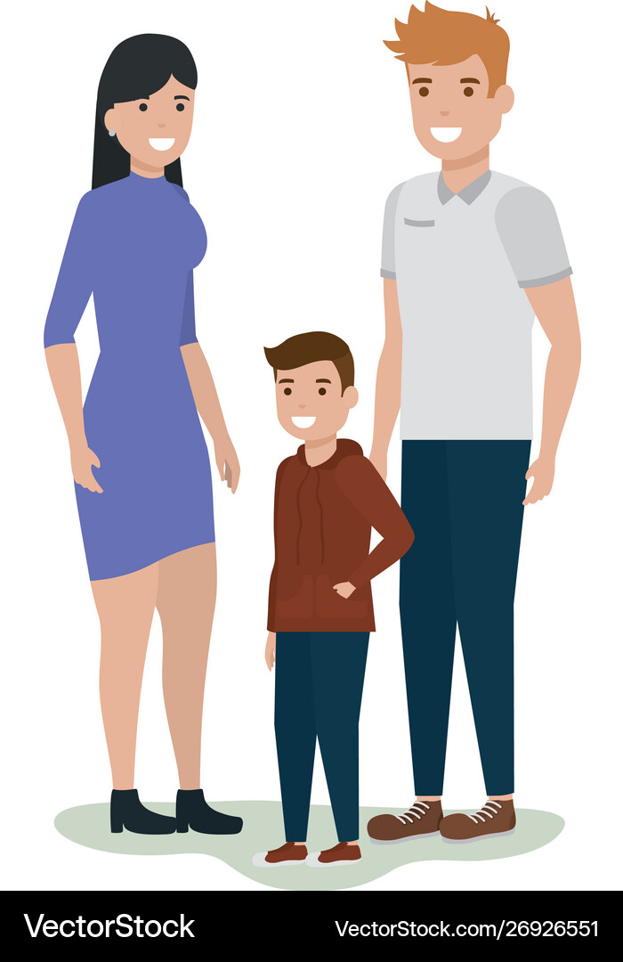 Isolated family members design Royalty Free Vector Image