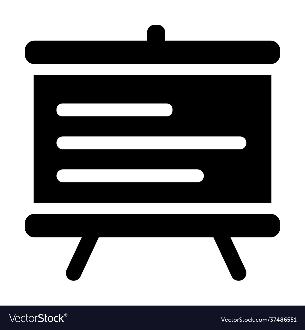 Presentation board Royalty Free Vector Image - VectorStock
