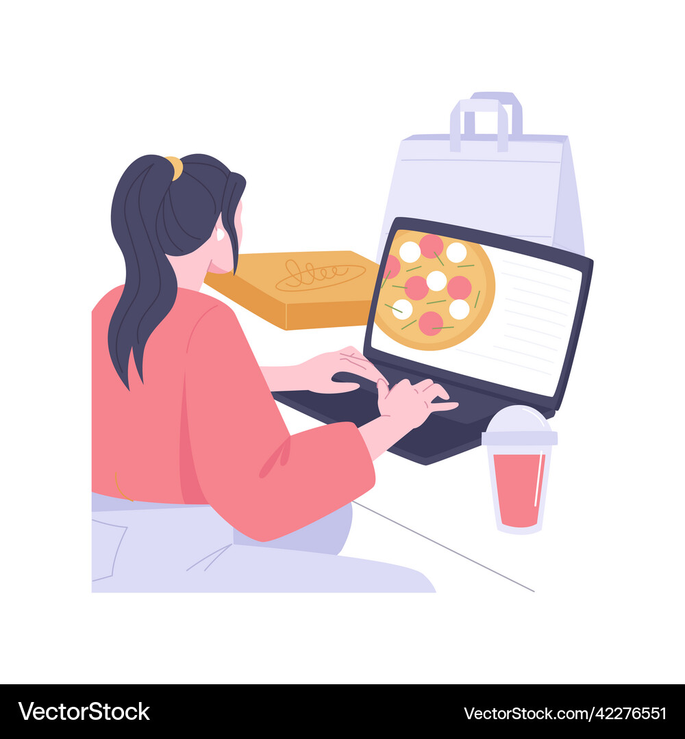 Writing review isolated cartoon Royalty Free Vector Image