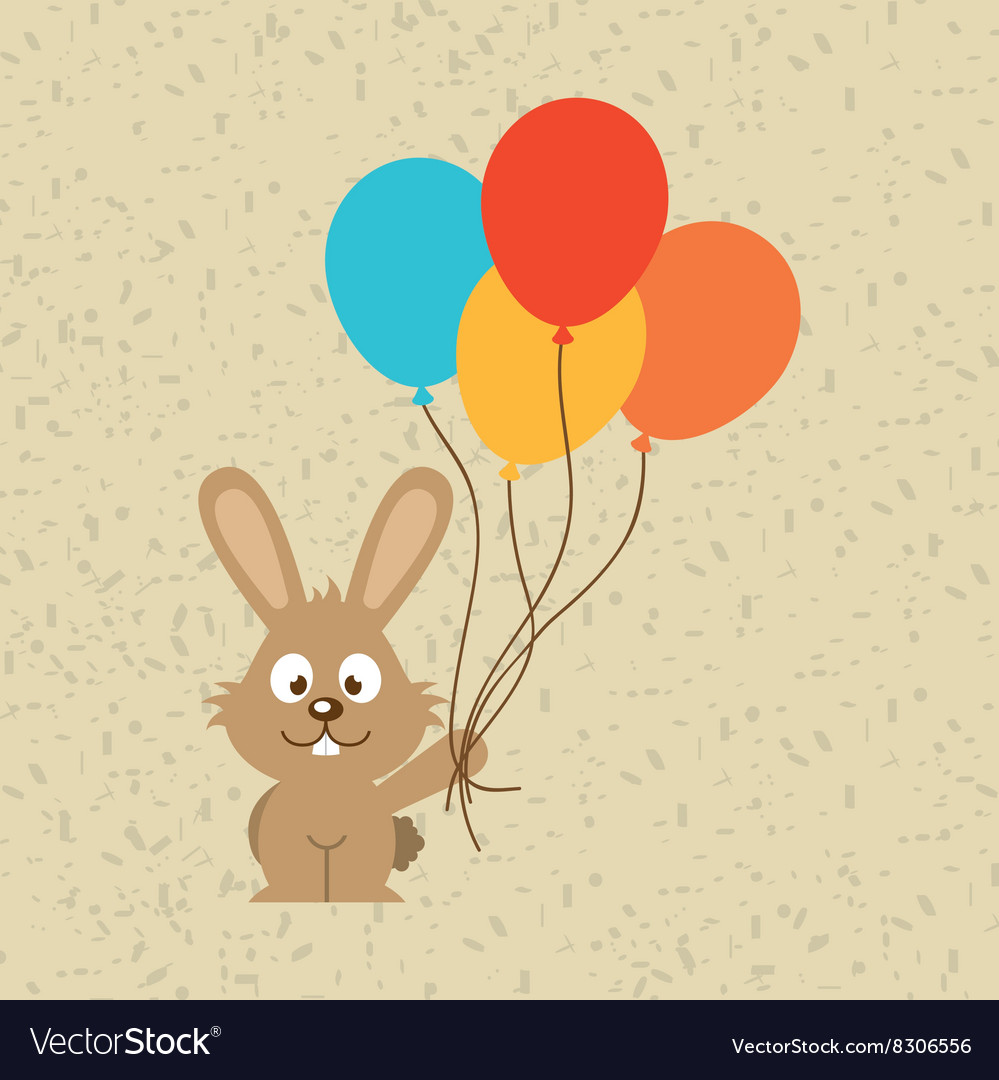 Cute rabbit design Royalty Free Vector Image - VectorStock