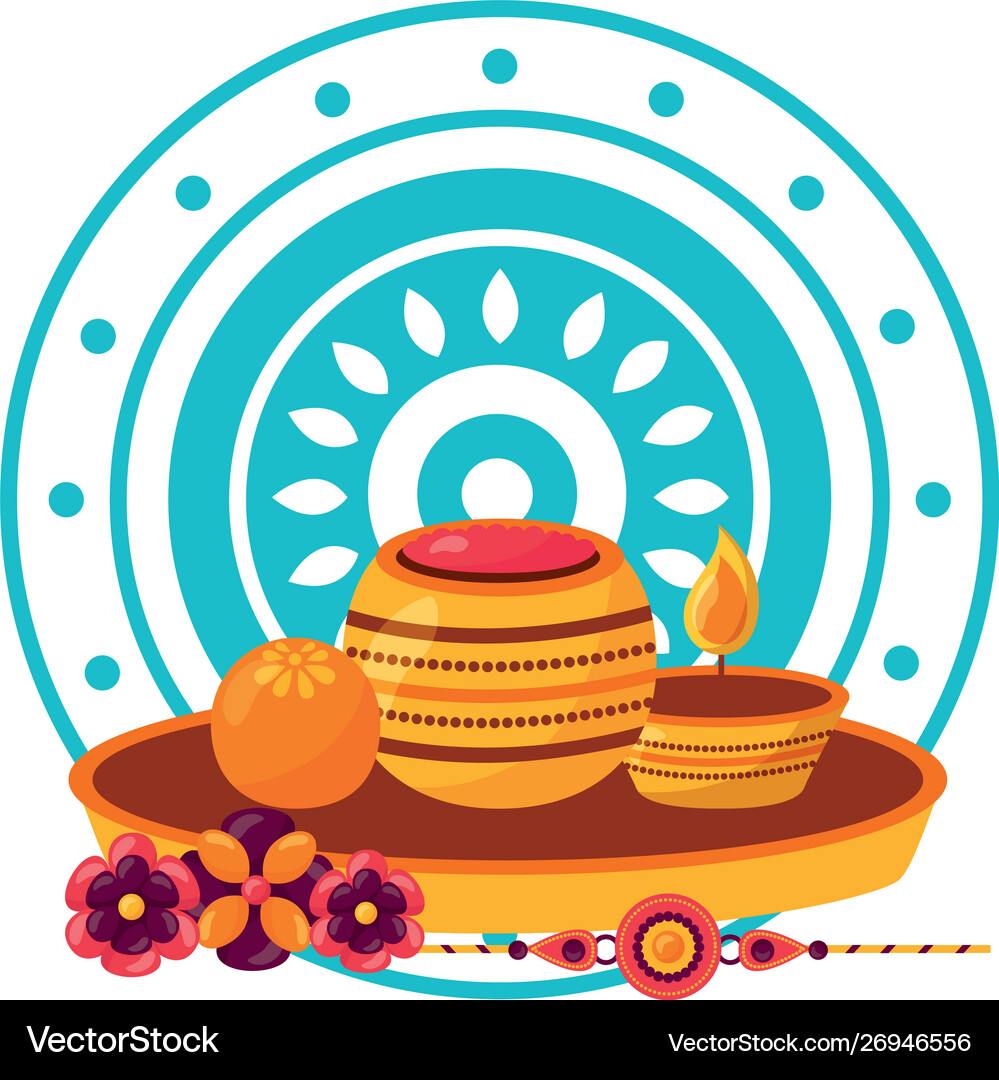Isolated raksha bandhan design Royalty Free Vector Image