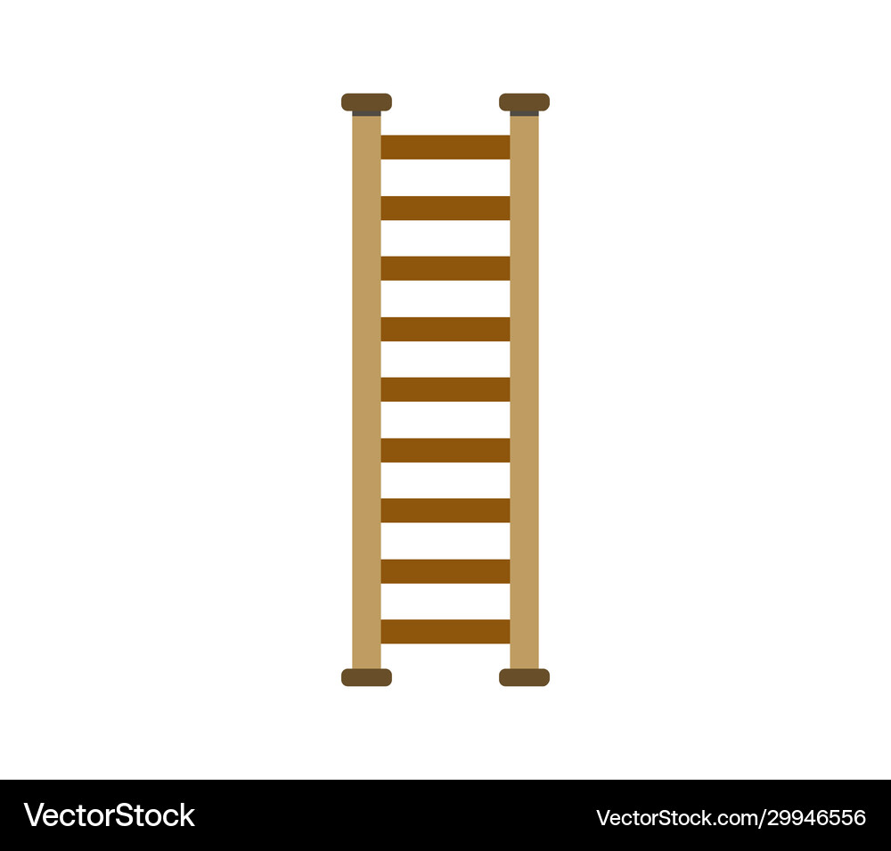 Ladder icon in on white background Royalty Free Vector Image