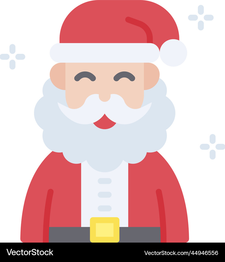 Santa claus icon christmas related Royalty Free Vector Image