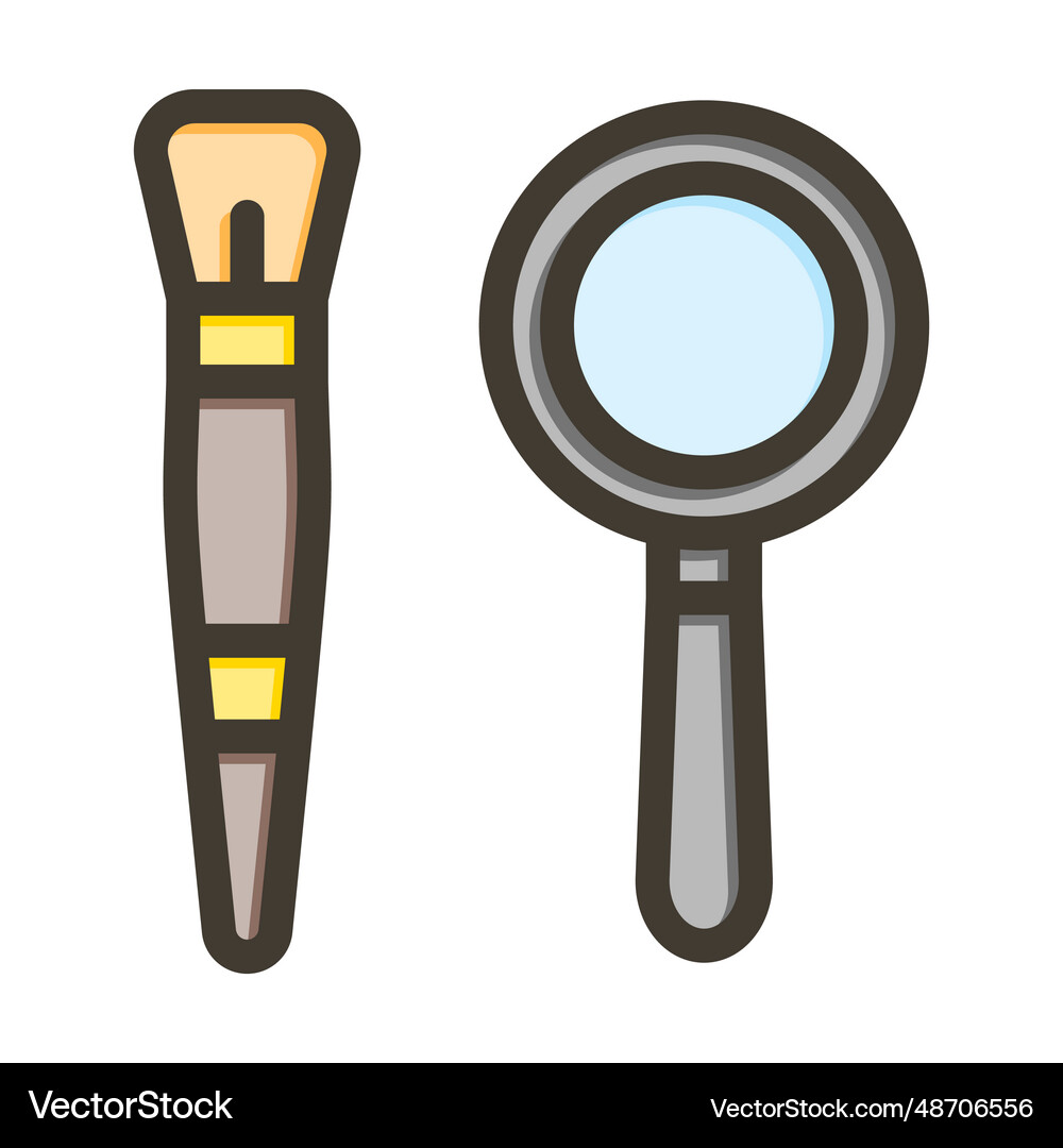 Tool thick line filled colors icon for personal Vector Image