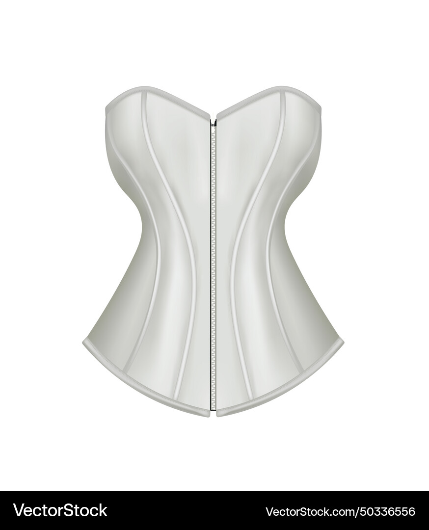 White woman corset Royalty Free Vector Image - VectorStock