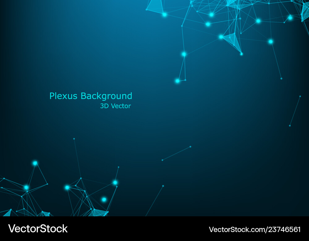 Abstract technology blue wire network futuristic Vector Image