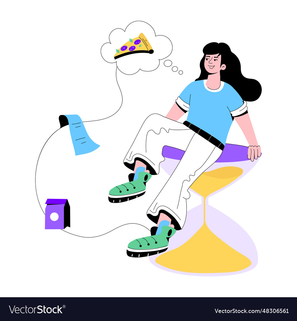 Order time Royalty Free Vector Image - VectorStock