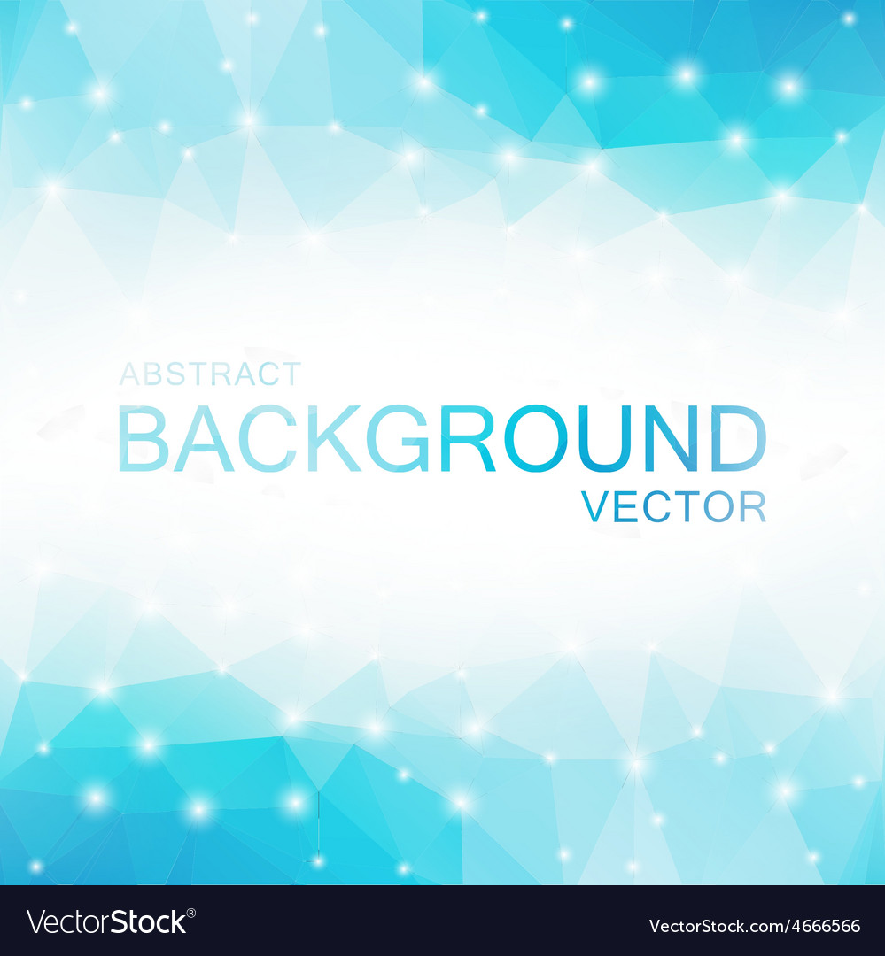 Abstract polygon blue background Royalty Free Vector Image