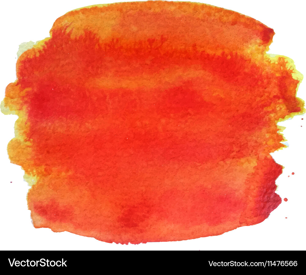 Abstract watercolor hand paint orange texture Vector Image