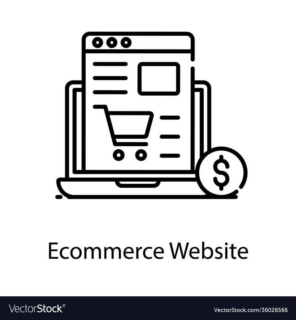 Ecommerce website Royalty Free Vector Image - VectorStock