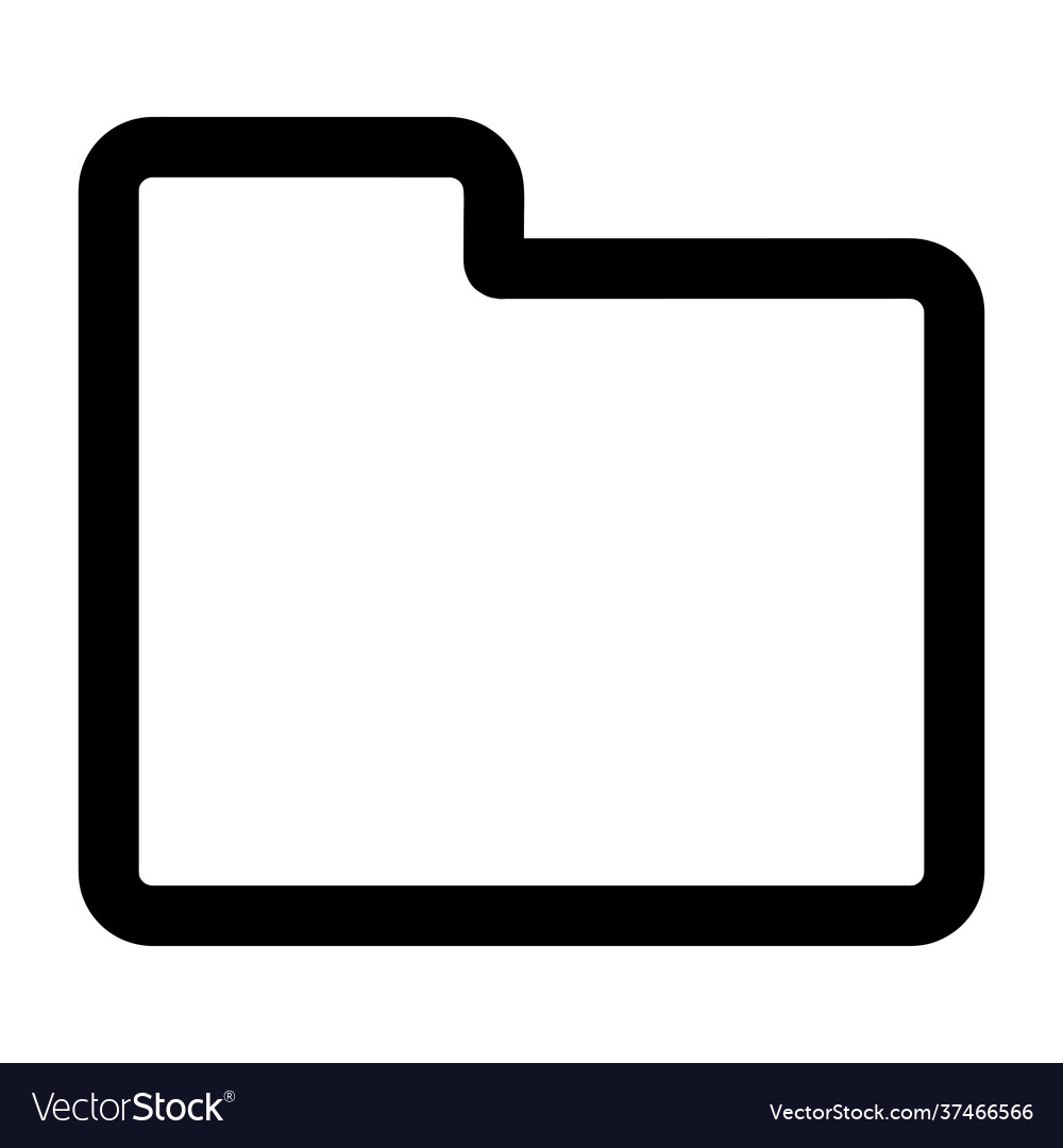 File folder icon folder flat icon can use Vector Image