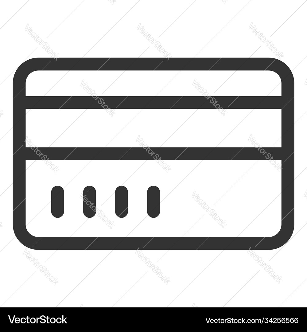 Financial or bank line icon Royalty Free Vector Image