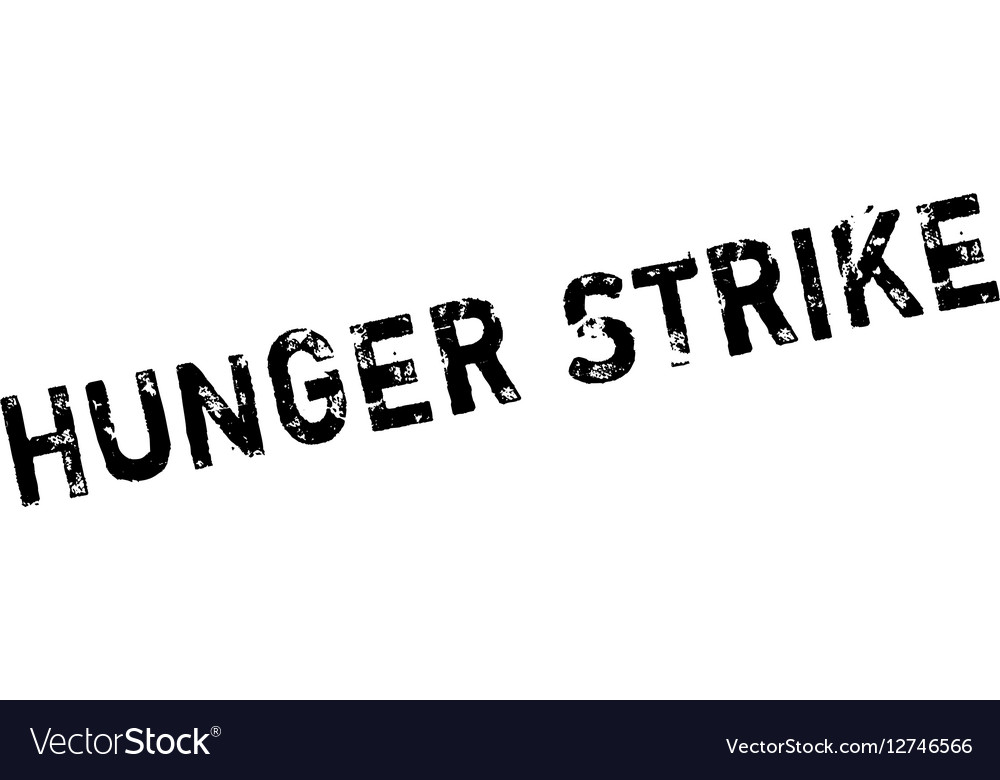 Hunger strike rubber stamp Royalty Free Vector Image Hunger strike rubber stamp Royalty Free Vector Image