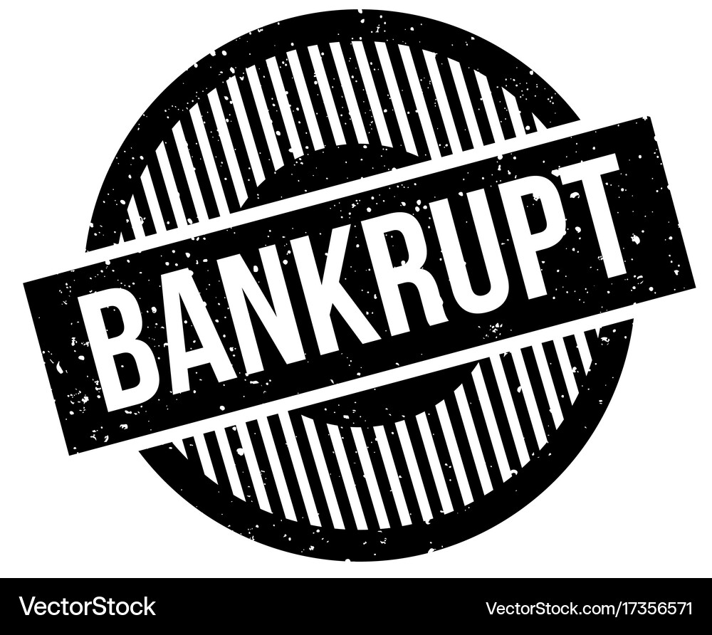 Bankrupt rubber stamp Royalty Free Vector Image