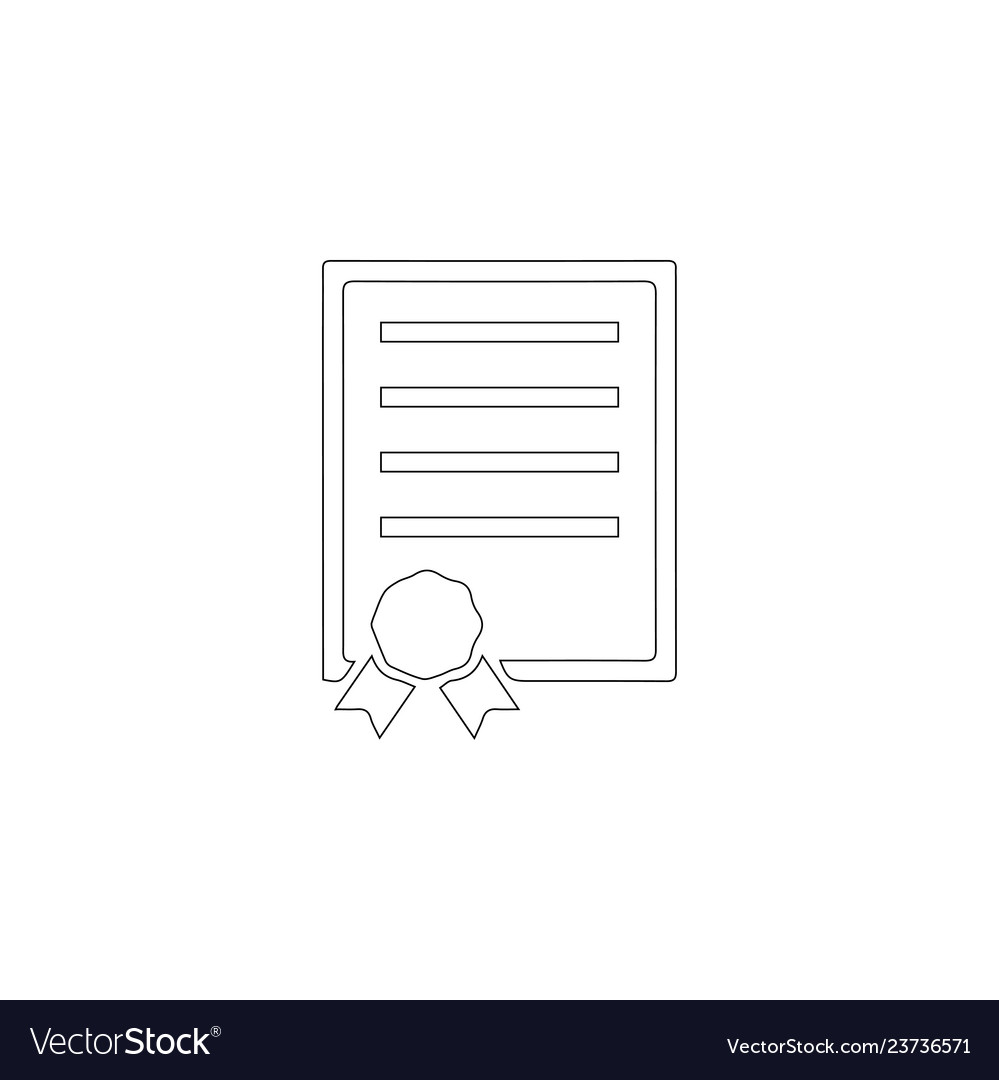 Contract flat icon Royalty Free Vector Image - VectorStock