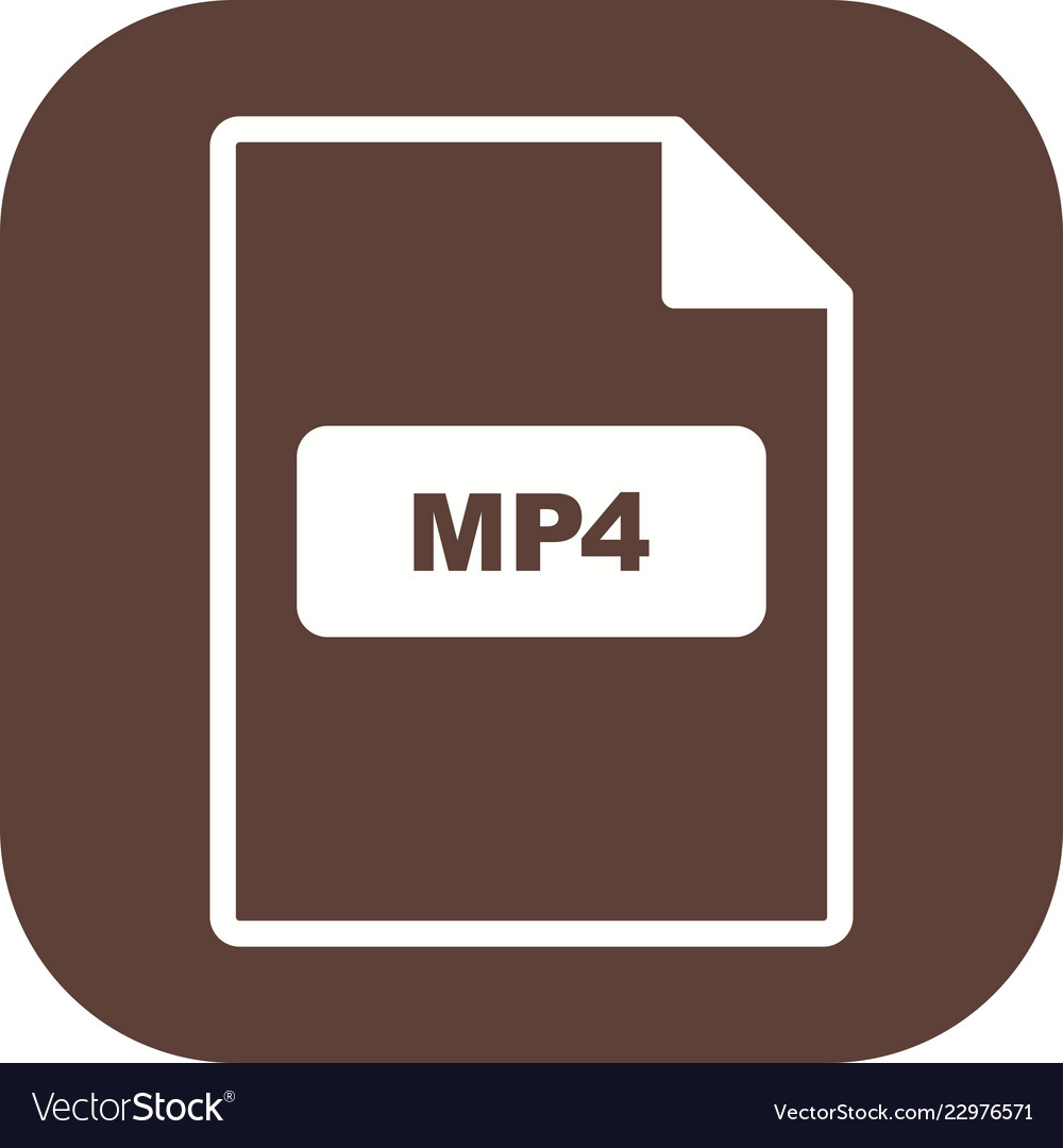 Mp4 icon Royalty Free Vector Image - VectorStock
