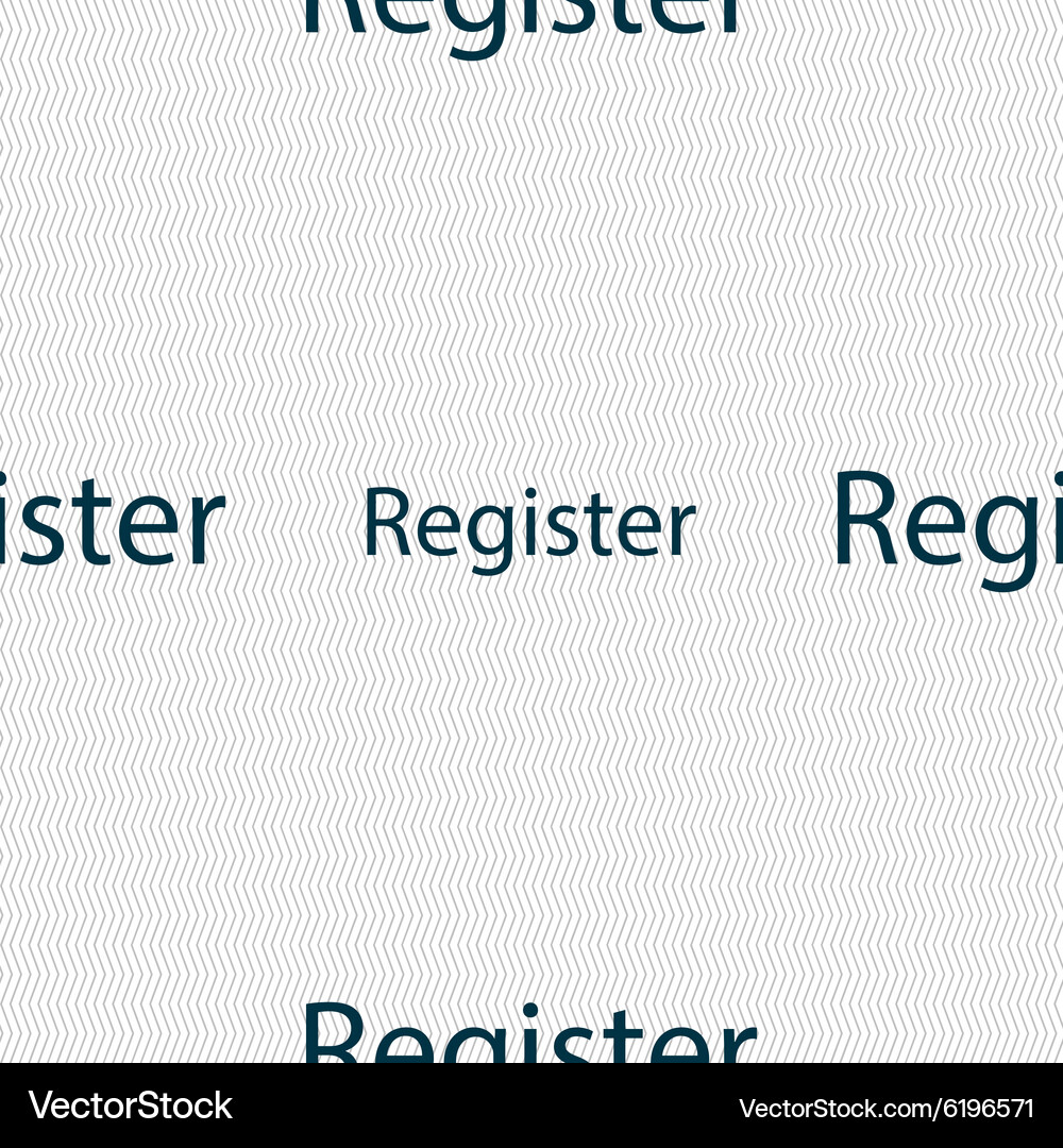 Register sign icon membership symbol website Vector Image
