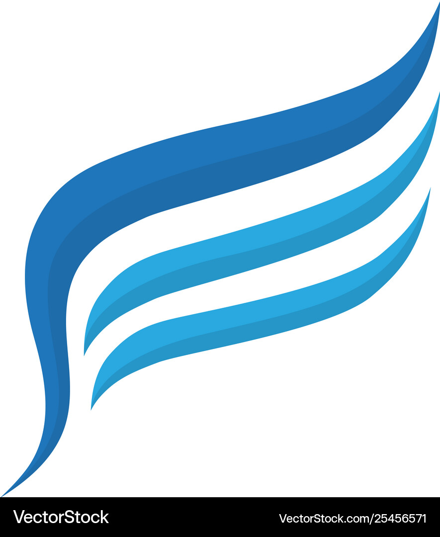 Wing logo and symbol business template Royalty Free Vector