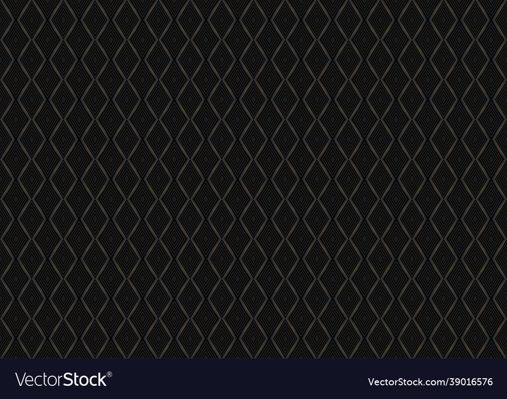 Black diamond seamless pattern Royalty Free Vector Image