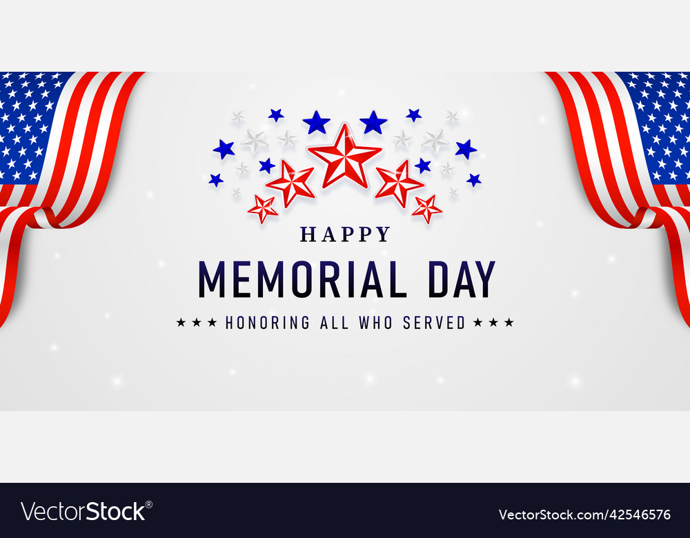 Celebrating memorial day Royalty Free Vector Image