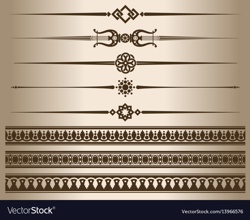 Decorative elements Royalty Free Vector Image - VectorStock