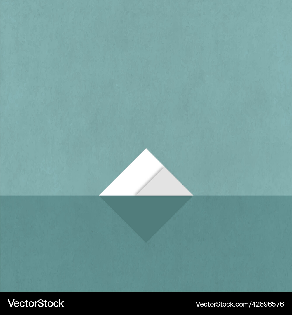 Landscape iceberg geometric minimal poster style Vector Image