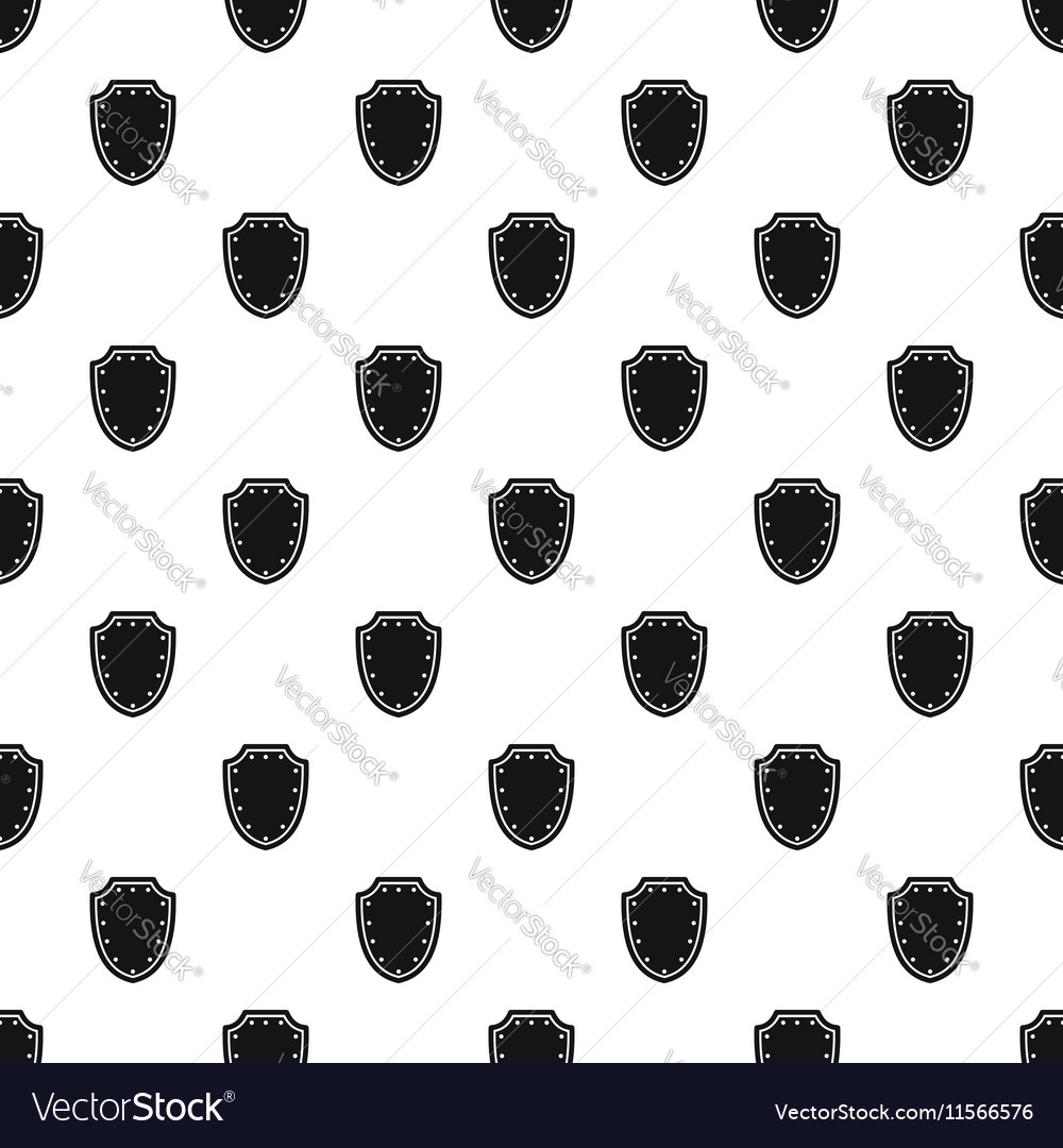 Shield pattern simple style Royalty Free Vector Image