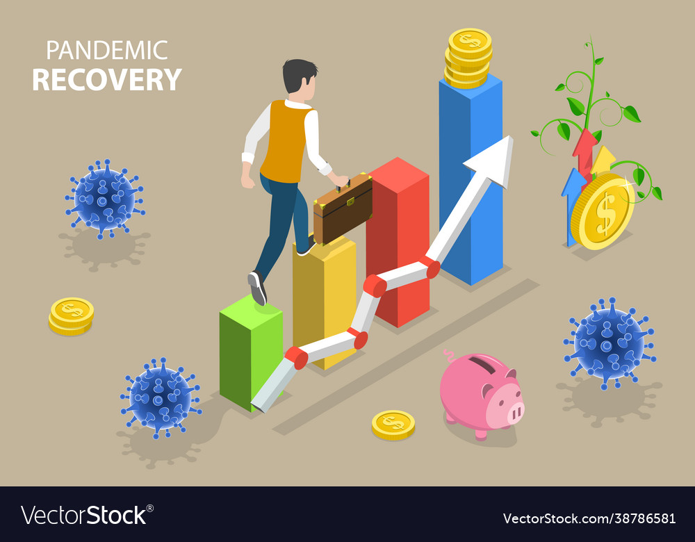 3d isometric flat conceptual Royalty Free Vector Image
