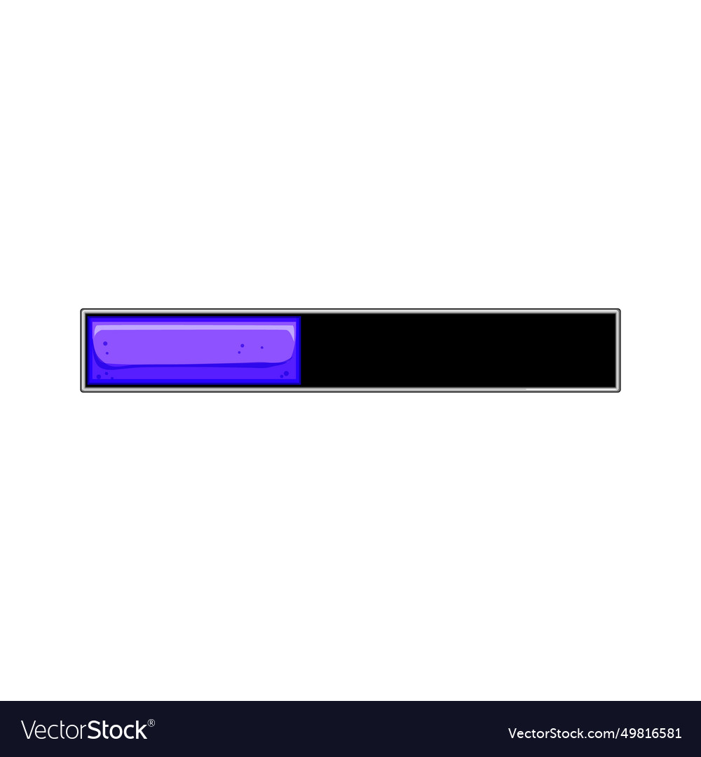 Interface progress bar cartoon Royalty Free Vector Image
