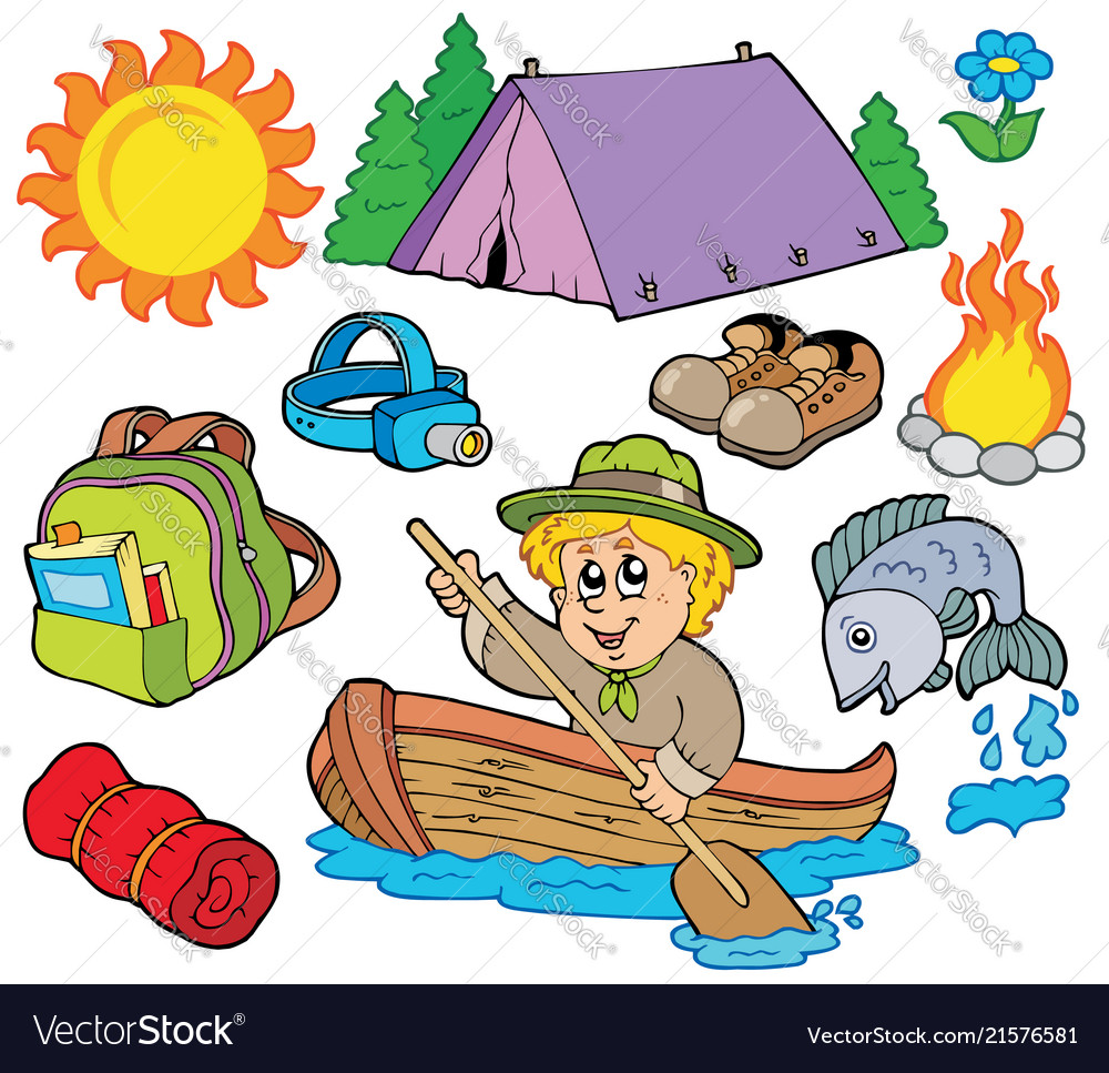 Summer outdoor collection Royalty Free Vector Image