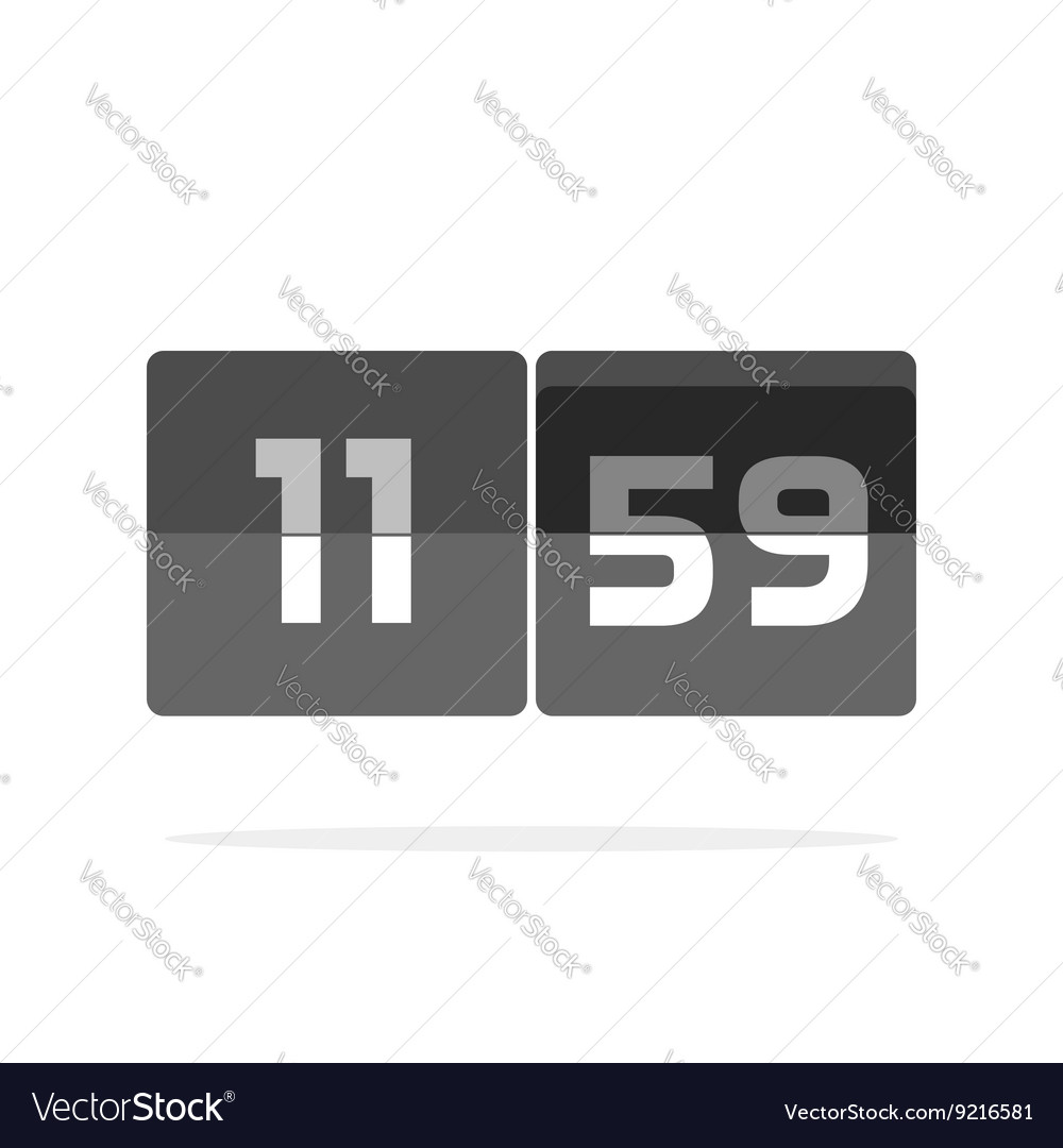 Timer counter icon countdown clock digits Vector Image