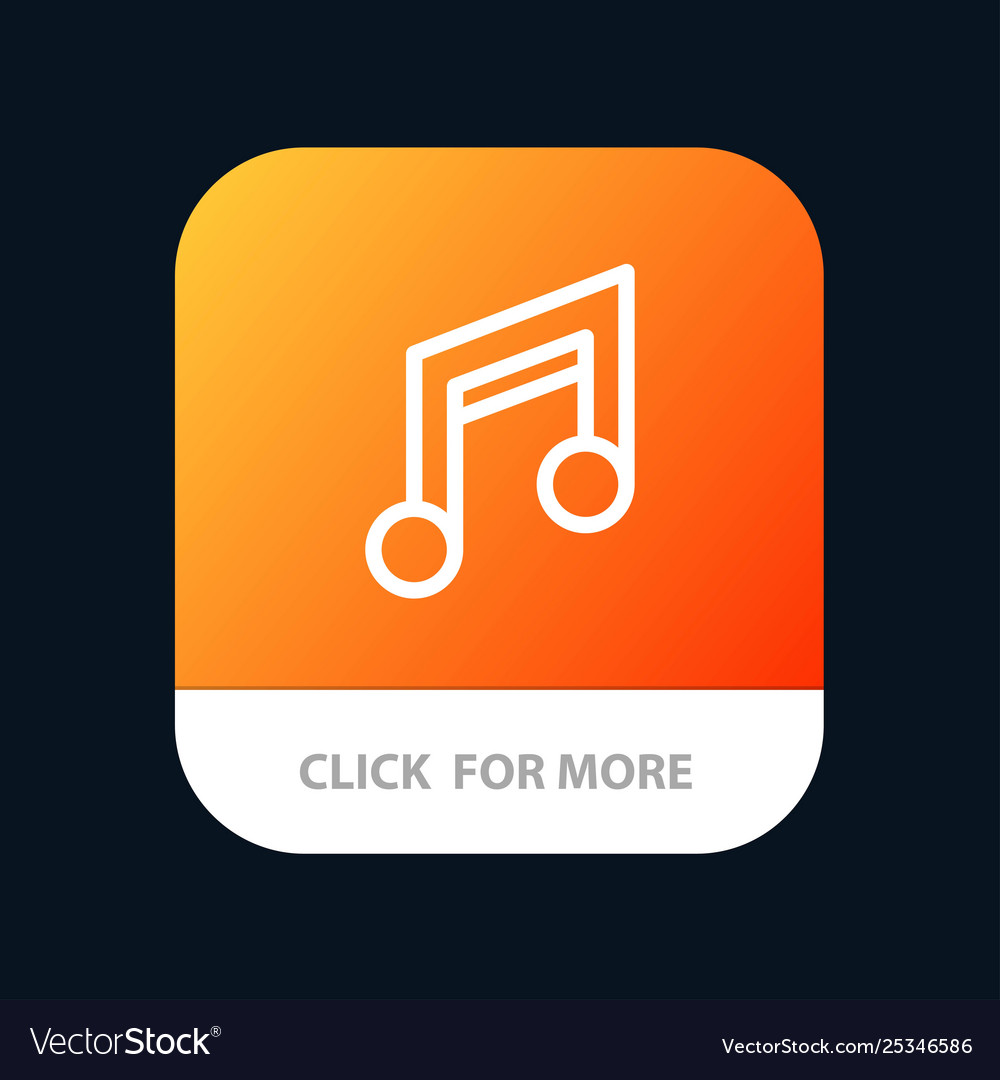 App basic design mobile music mobile button Vector Image