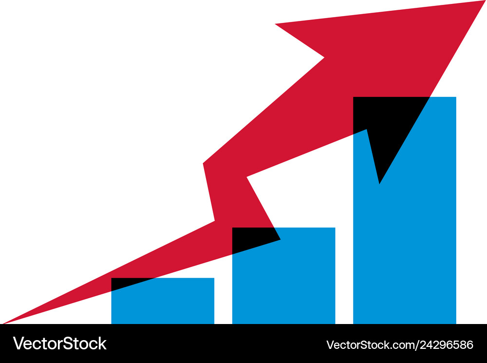 Business innovation logo isolated on white Vector Image