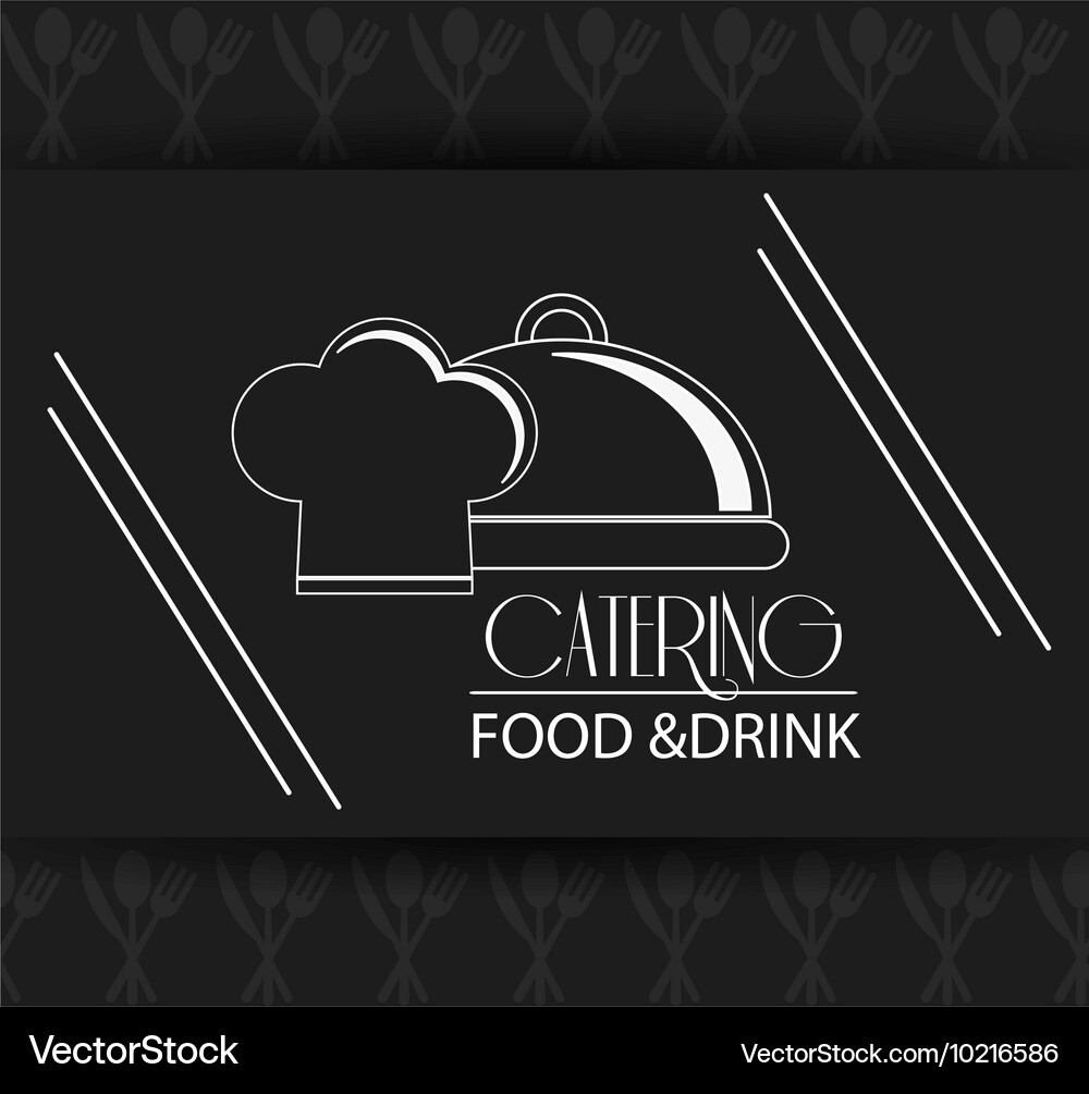 Catering service menu food icon Royalty Free Vector Image