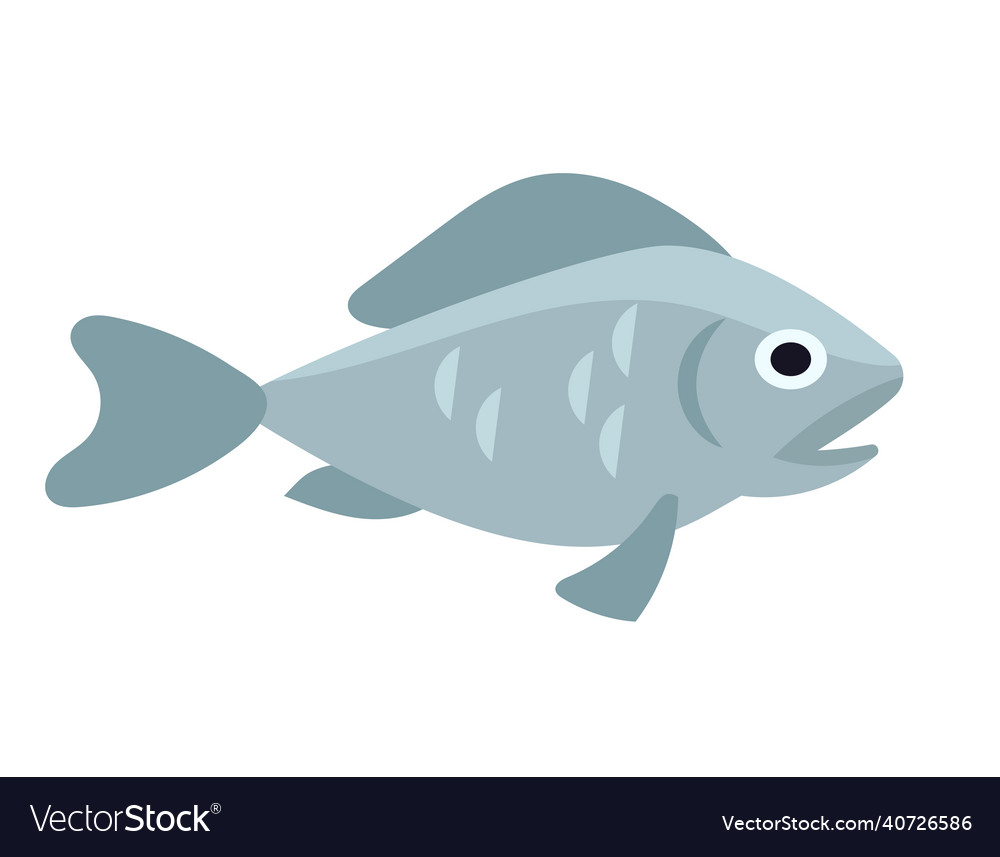 Fish side view Royalty Free Vector Image - VectorStock