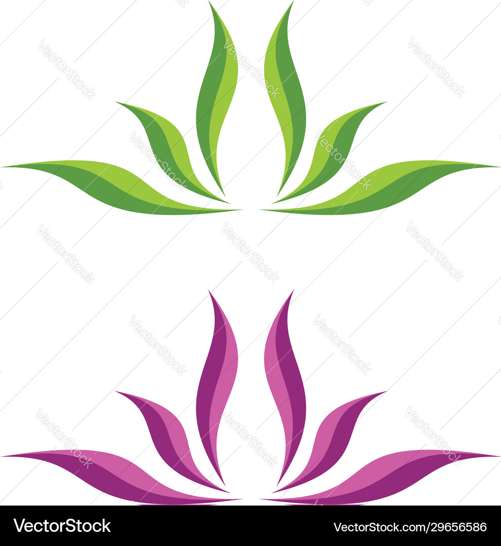 Flower ornamental for spa logo design eps 10 Vector Image