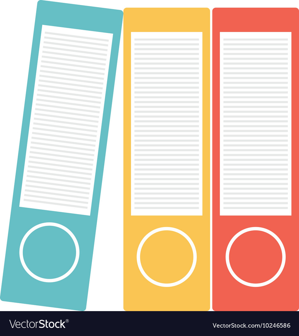 Folder office object instrument icon Royalty Free Vector