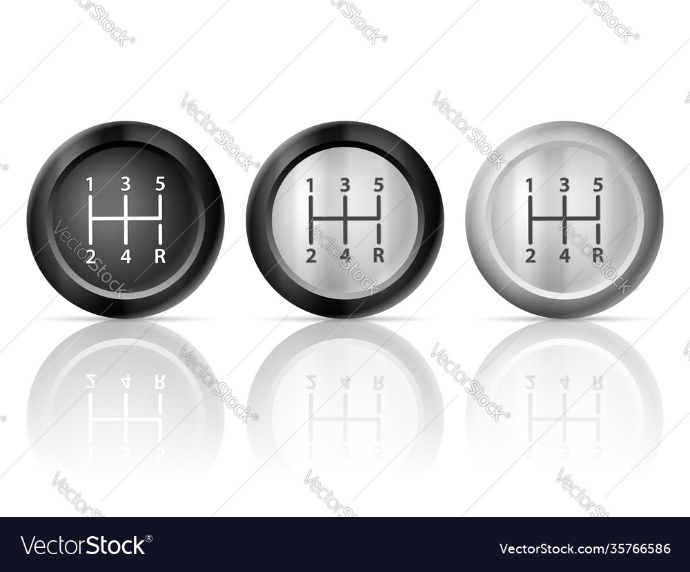 Gear shift Royalty Free Vector Image - VectorStock