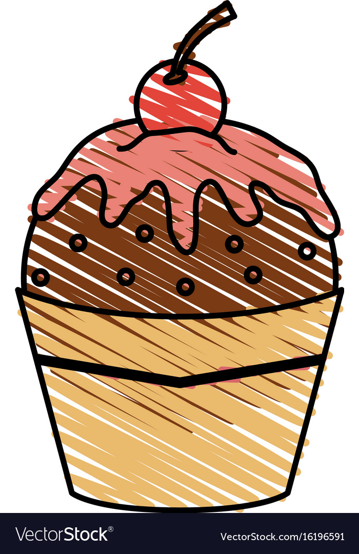 Cupcake Royalty Free Vector Image Vectorstock