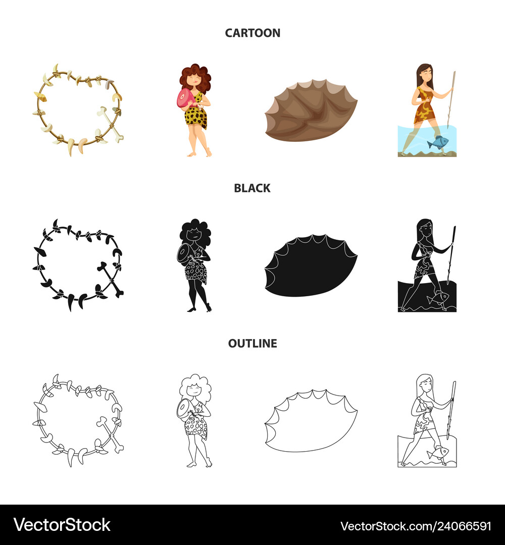Design of evolution and prehistory sign Royalty Free Vector