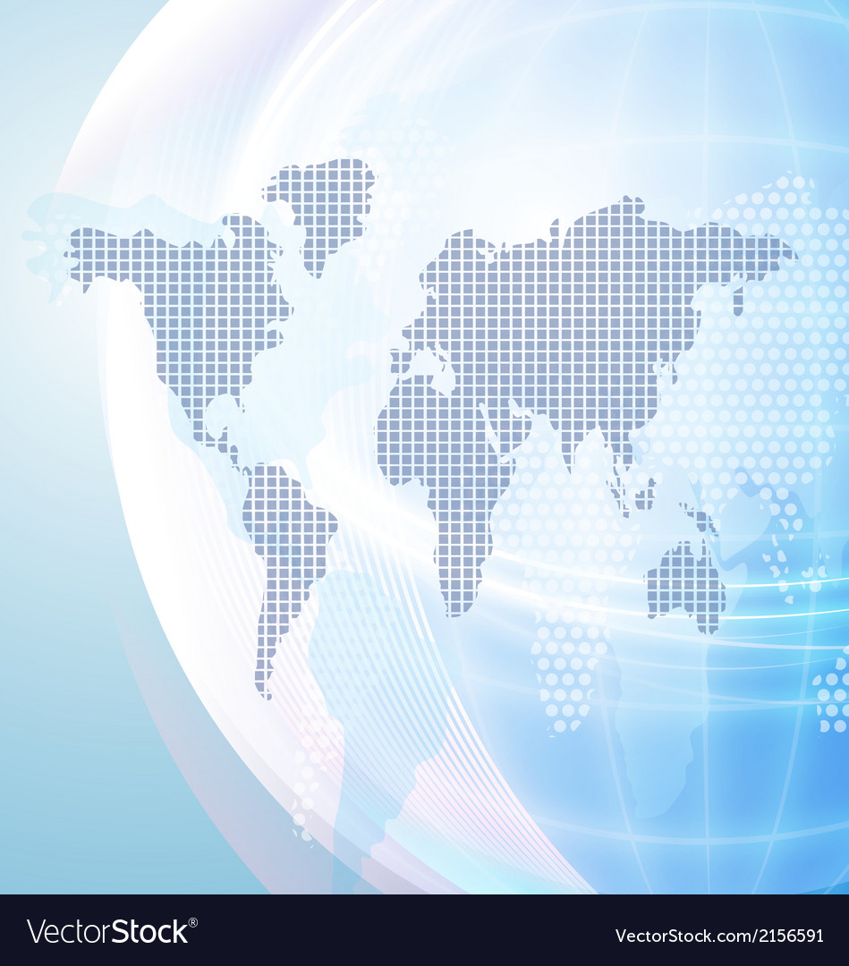 Globe abstract background Royalty Free Vector Image