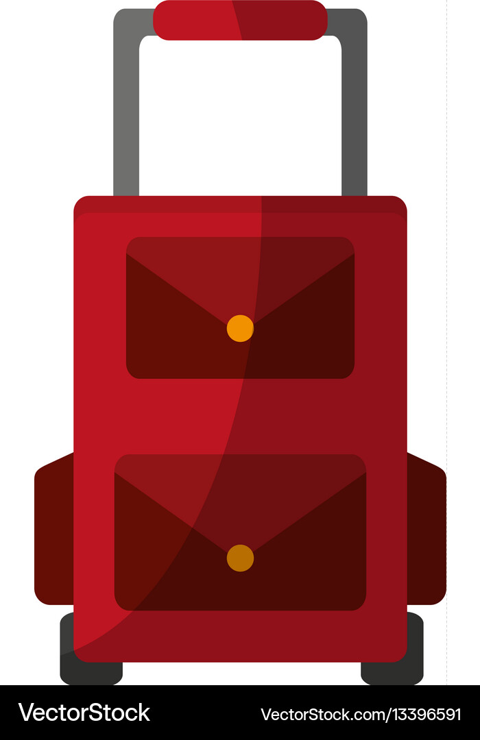 Travel briefcase icon Royalty Free Vector Image