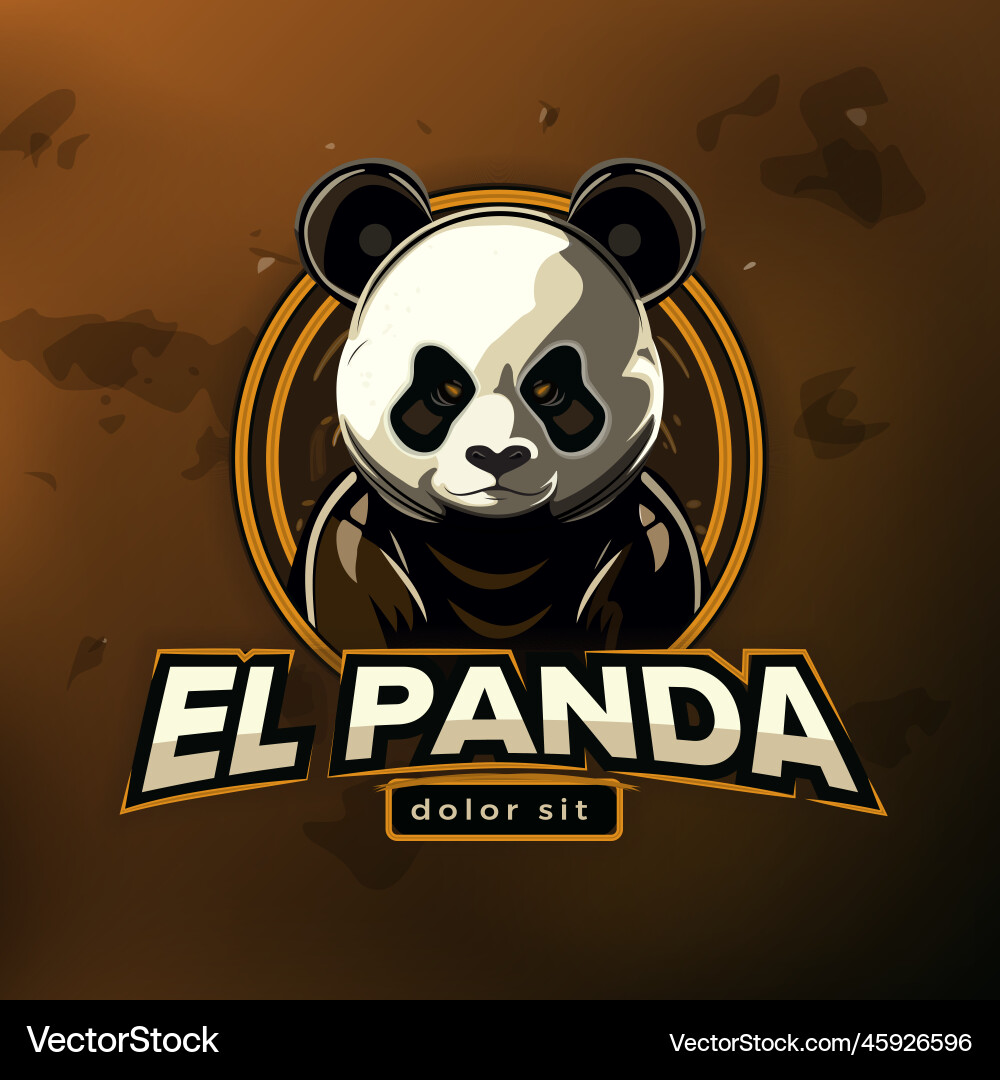 Cute panda icon cartoon character wildlife Vector Image