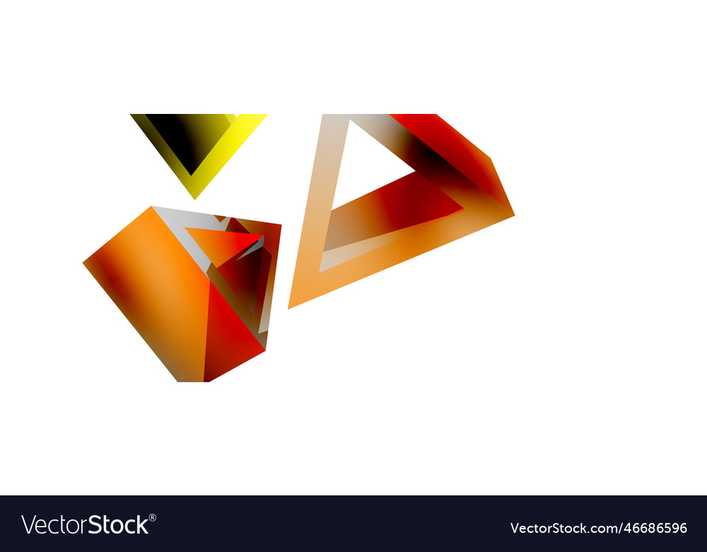 Triangle abstract background 3d basic Royalty Free Vector