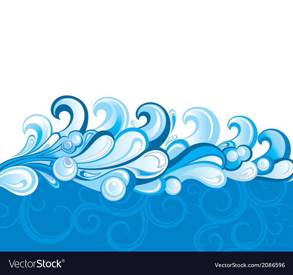 Water background Royalty Free Vector Image - VectorStock