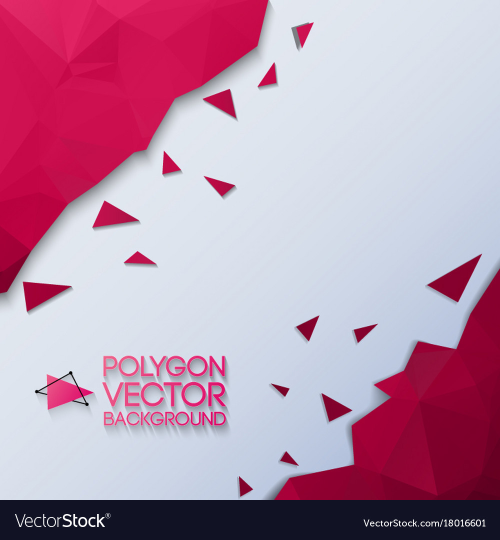 Abstract polygon background Royalty Free Vector Image
