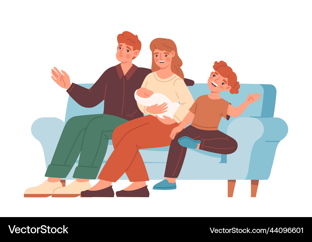 Happy family concept Royalty Free Vector Image