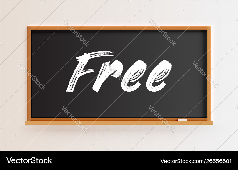 High detailed blackboard with free title Vector Image